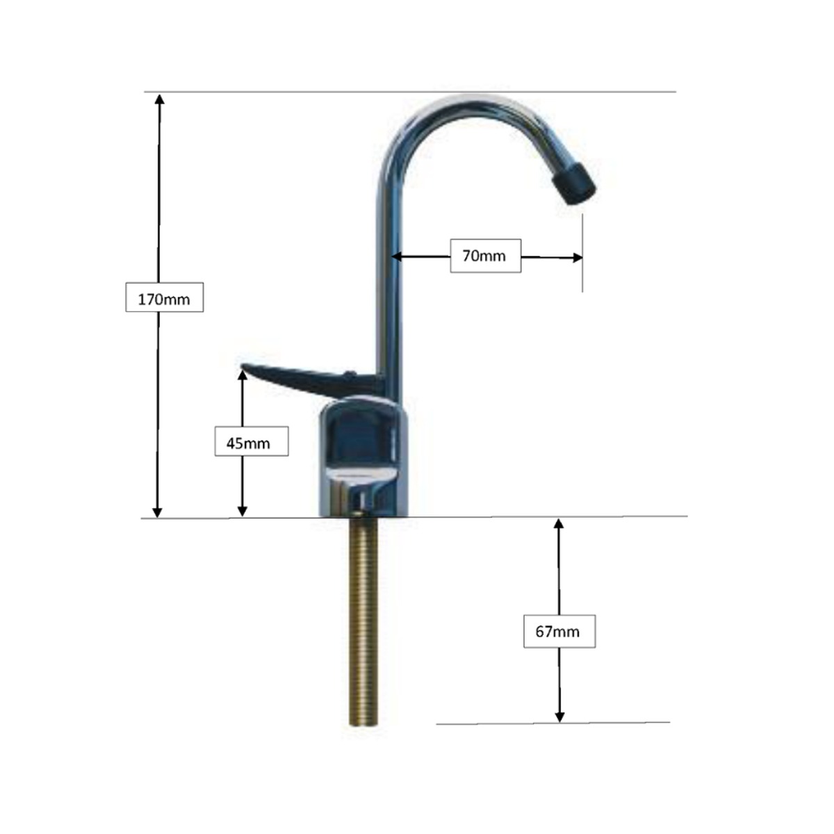 Single Lever Chrome Drinking Water Tap Filter Water Tap UK